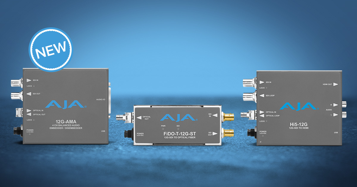 AJA Introduces New 12G-SDI Mini-Converters – rAVe [PUBS]