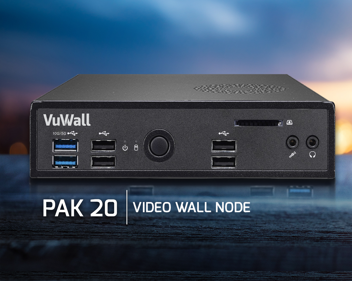 VuWall Expands PAK Video Wall Node Family with Introduction of the PAK 20 – rAVe [PUBS]