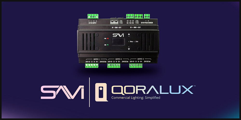SAVI Enters Lighting Control Market with QoraLux Lighting – rAVe [PUBS]