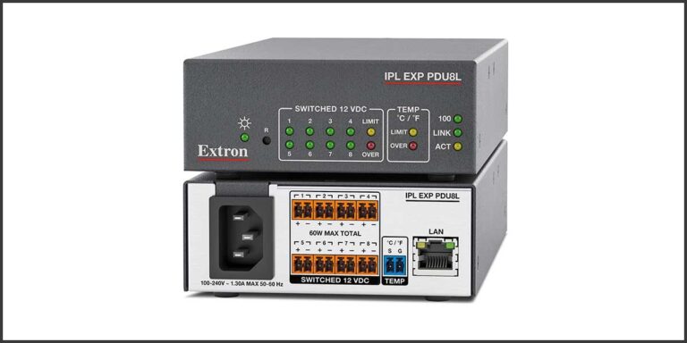 Extron Ships New Power Expansion Interface with Centralized 12V DC ...