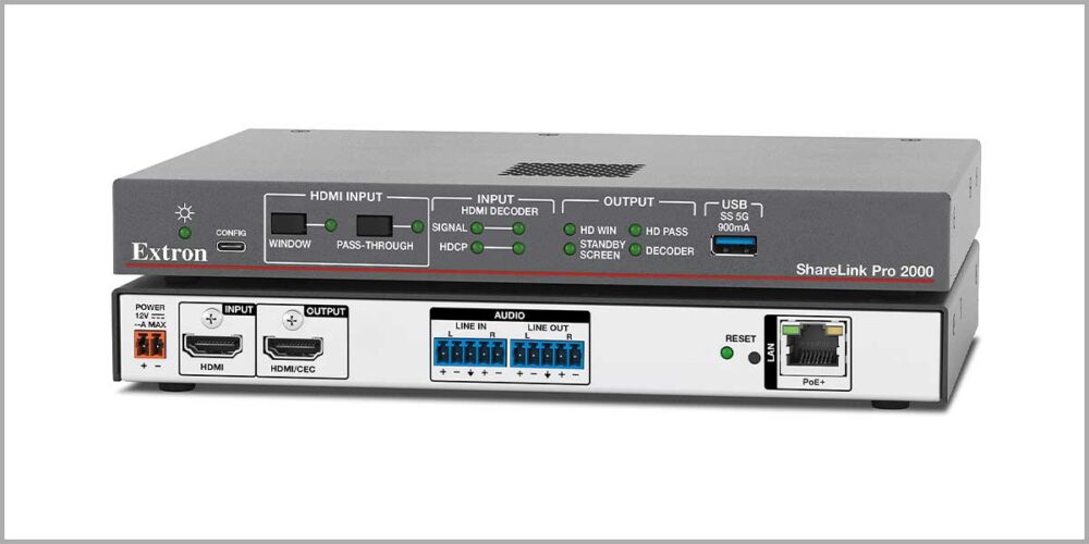 Extron Adds ShareLink Pro 2000 — 4K Wireless Presentation System – rAVe ...