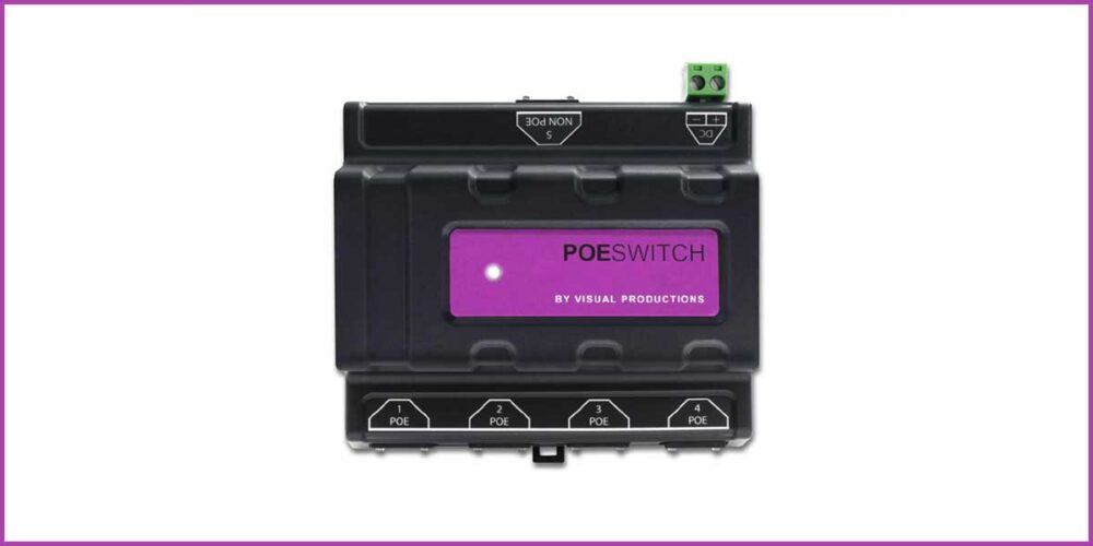 Visual Productions Details New DIN-Rail Mounted PoeSwitch – rAVe [PUBS]
