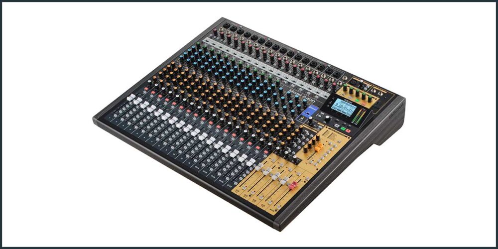 New TASCAM MODEL 2400 is a Mixer Console with 22-Output USB Interface ...