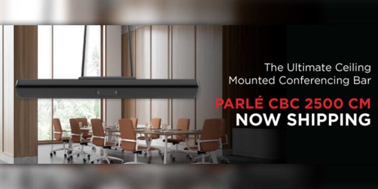 Biamp Parlé CBC 2500 CM: Ceiling-Mounted All-in-One Conferencing Bar ...