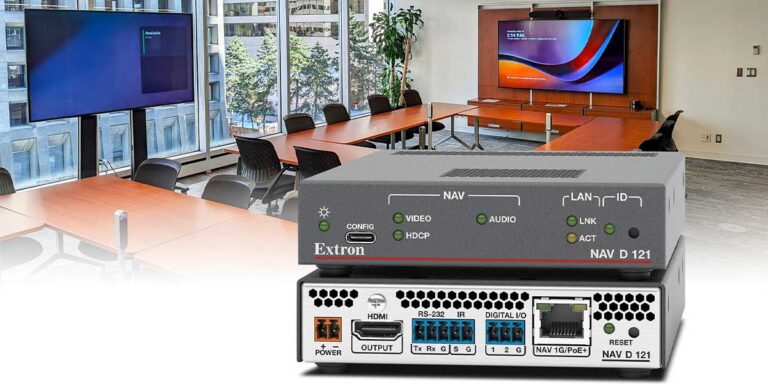 Extron Begins Shipping NAV D 121 Compact AV-over-IP Decoder – rAVe [PUBS]